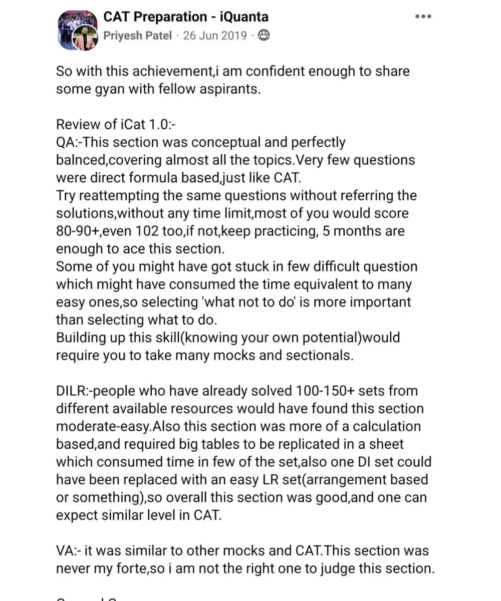 iQuanta: CAT Online Coaching | Best CAT Coaching in India 2024